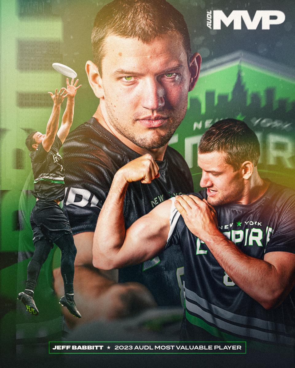 Jeff Babbitt Wins 2023 UFA MVP Award | WatchUFA