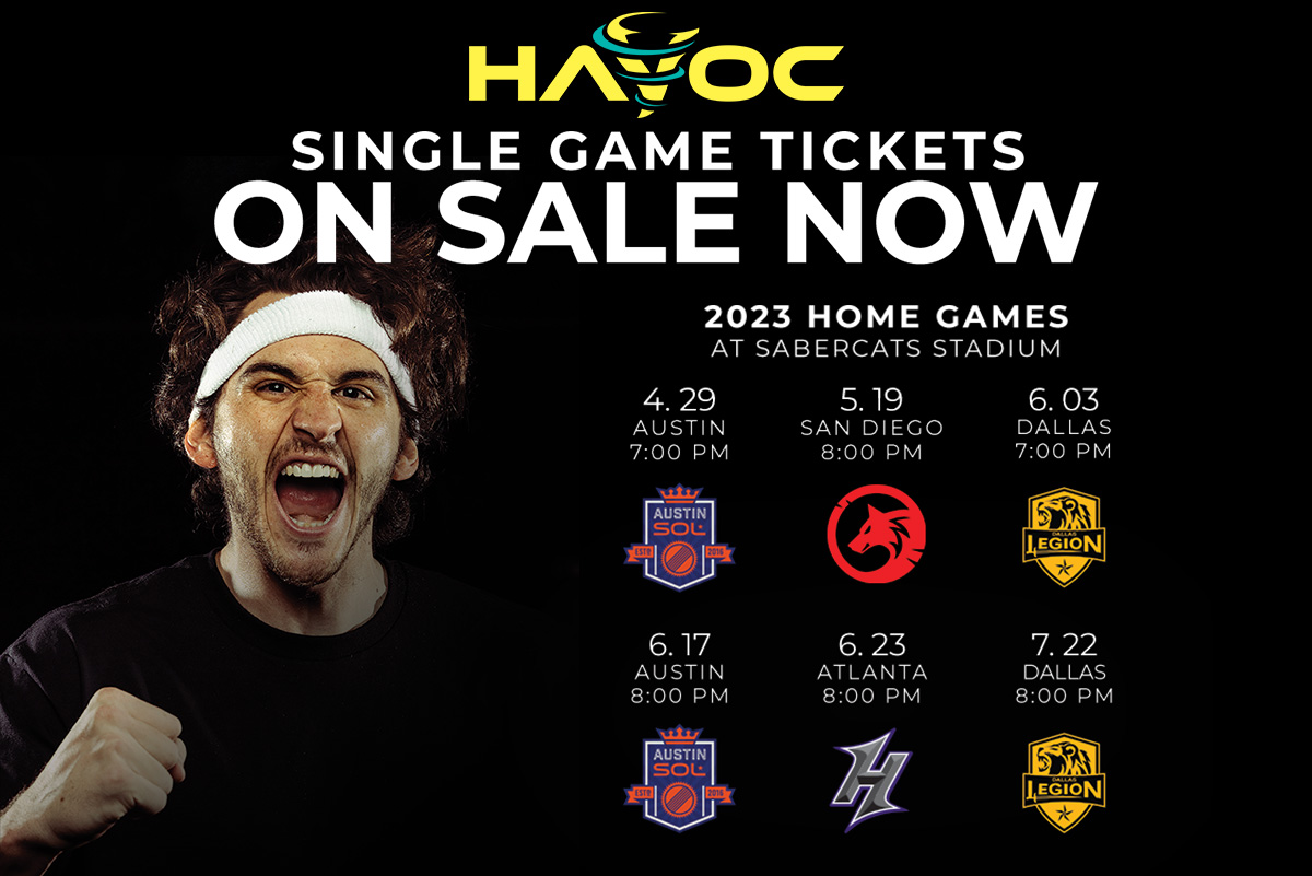 Houston Havoc Single Game Tickets Available for Purchase | WatchUFA